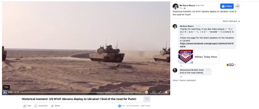 Fact Check: Video Offers NO Proof US M1A1 Abrams Tanks Were Deployed To Ukraine | Lead Stories